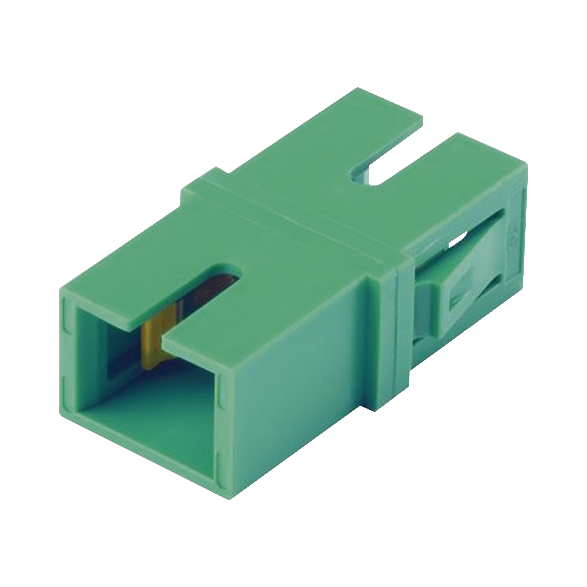 Módulo Acoplador SC/APC Simplex, Para Fibra Monomodo, Color Verde ...